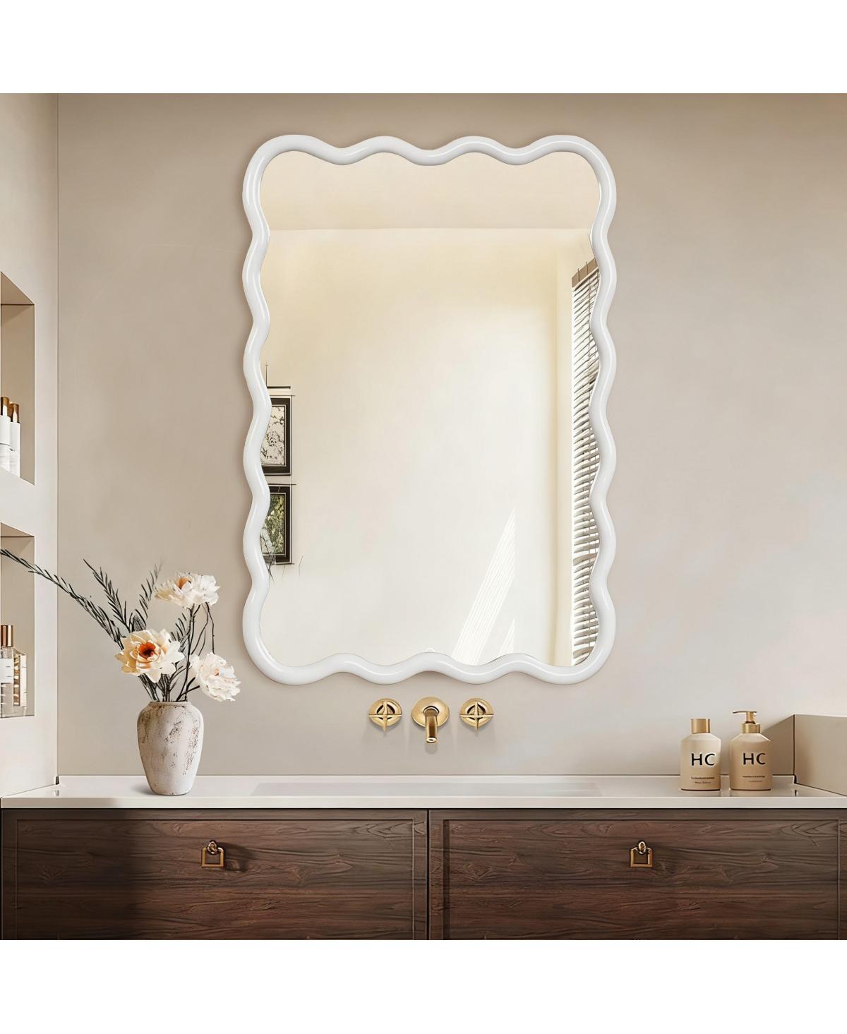 Click here for Laoties 24 x 36 Wavy Rectangle Wall Mirror  Modern... prices