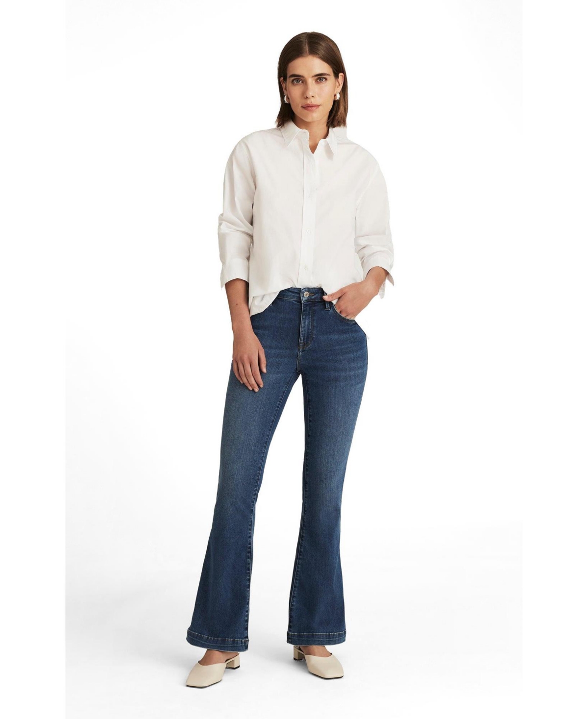 Click here for Mavi Jeans Womens Sydney High Rise Flare Jeans - M... prices