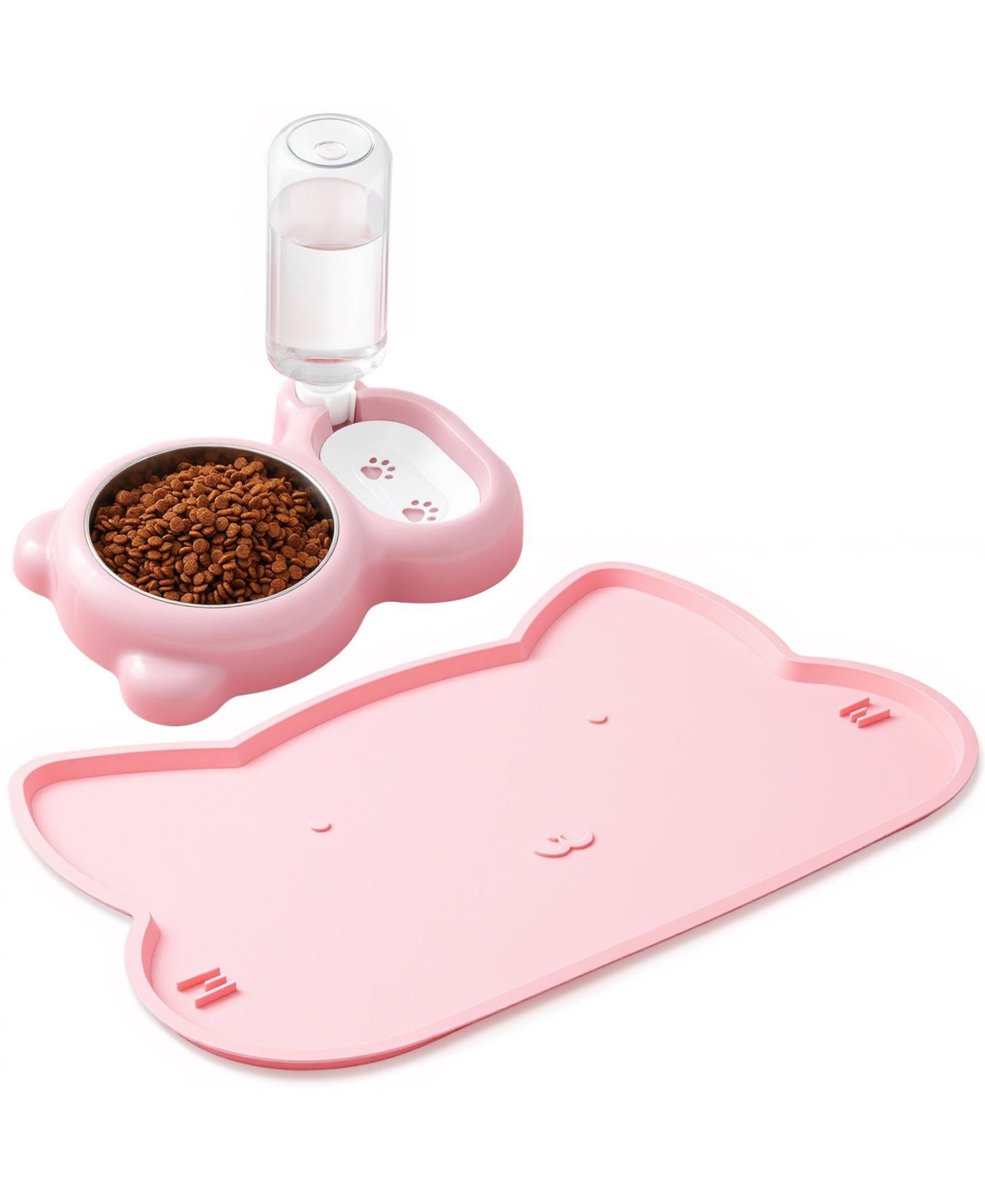 Click here for Aronkl Cat Dog Food Water Bowl Set with Silicone M... prices