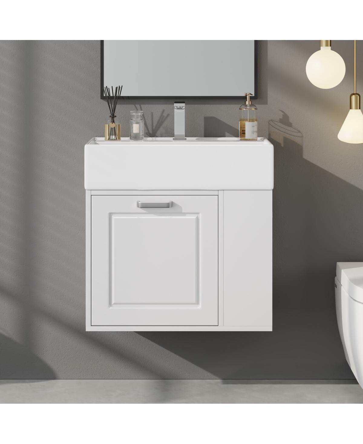 Click here for Thirtypeachy 21.8 Floating Vanity With Ceramic Sin... prices