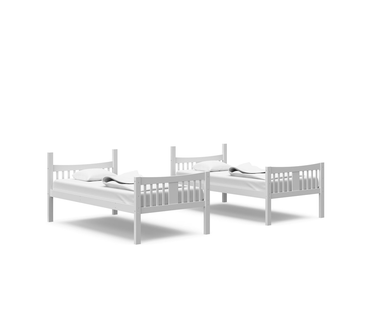 Click here for Storkcraft Caribou Twin-over-Twin Bunk Bed - White... prices