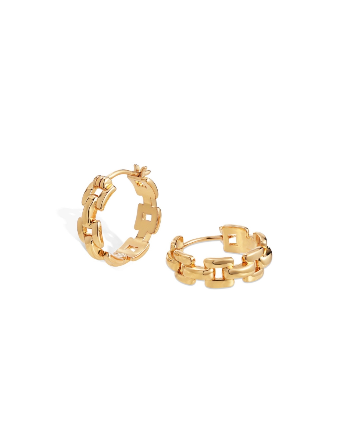 Click here for Retro Chic Rome Chain Earrings - Gold prices