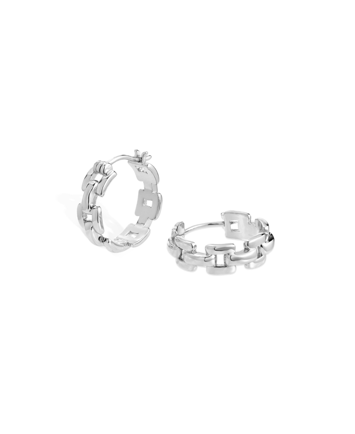 Click here for Retro Chic Rome Chain Earrings - Silver prices
