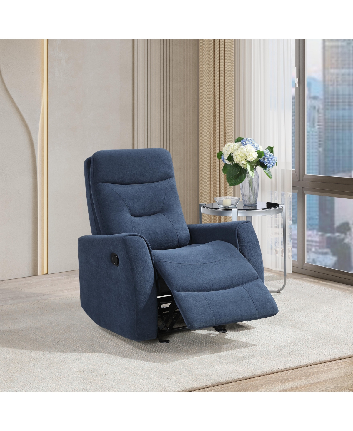 Click here for Clihome Durable Microsuede Velvet Manual Recliner... prices