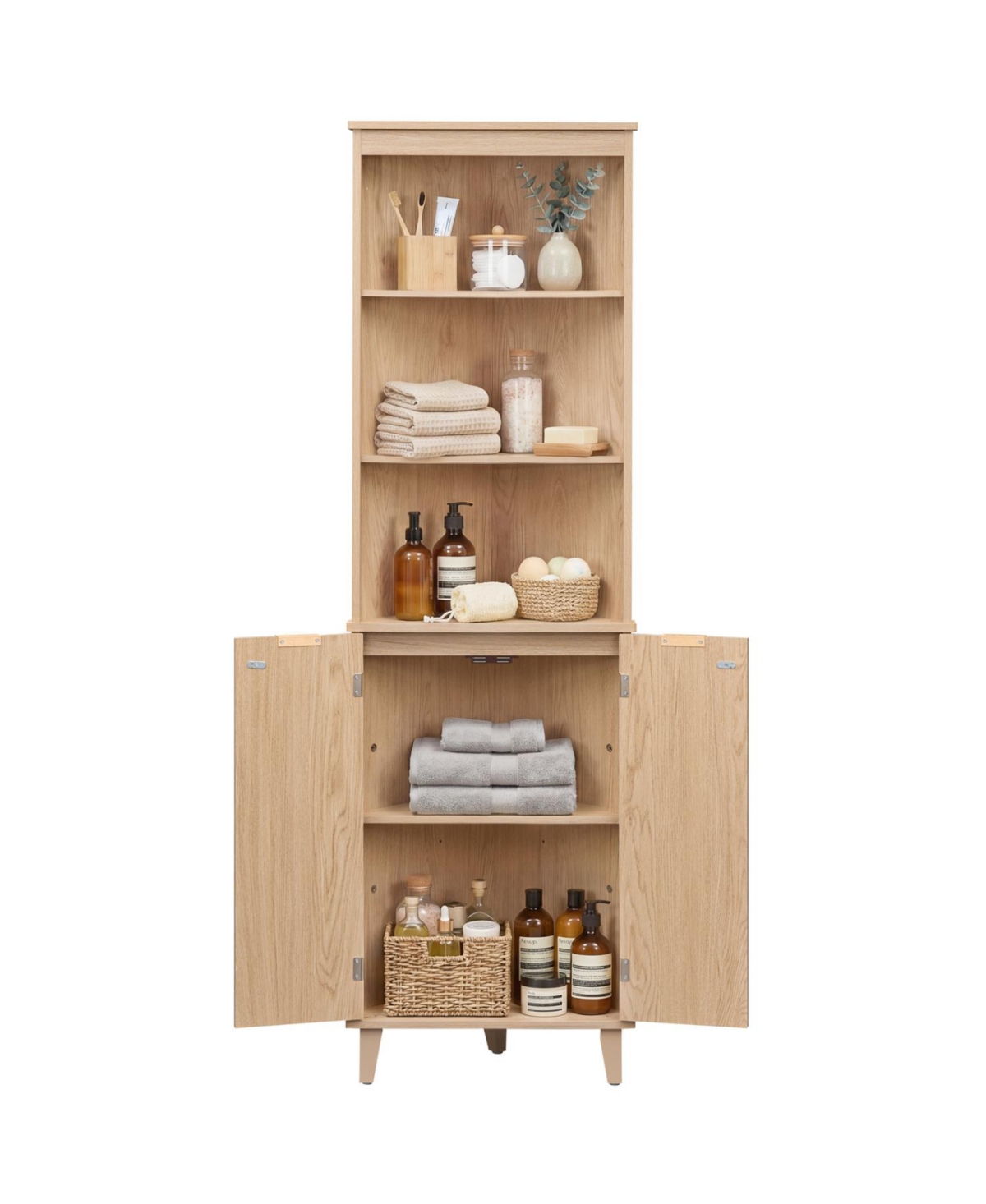 Click here for Volenca 68-in Tall Corner Bathroom Cabinet with Fl... prices