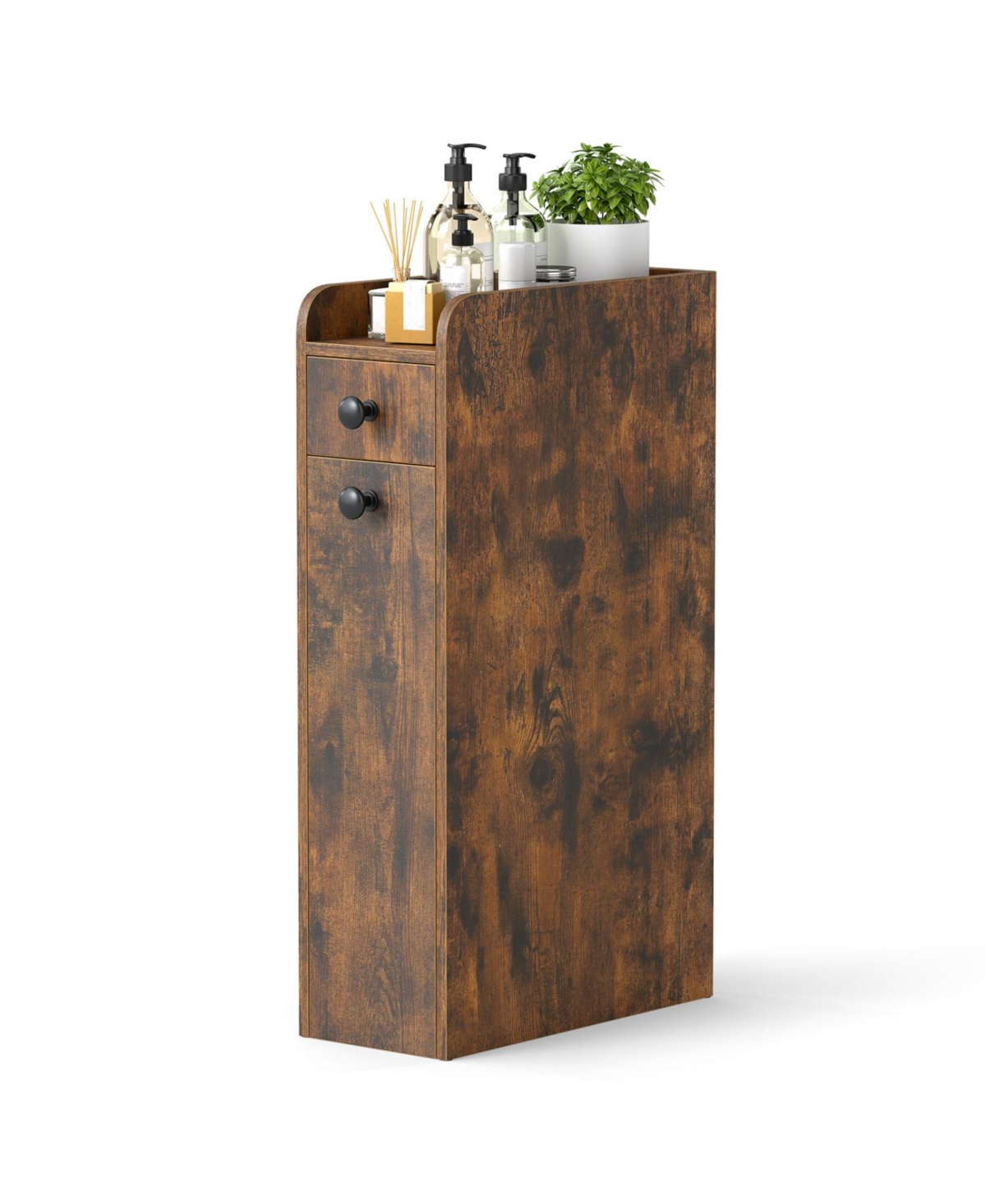 Click here for Volenca 4-Tier Slim Bathroom Storage Cabinet with... prices