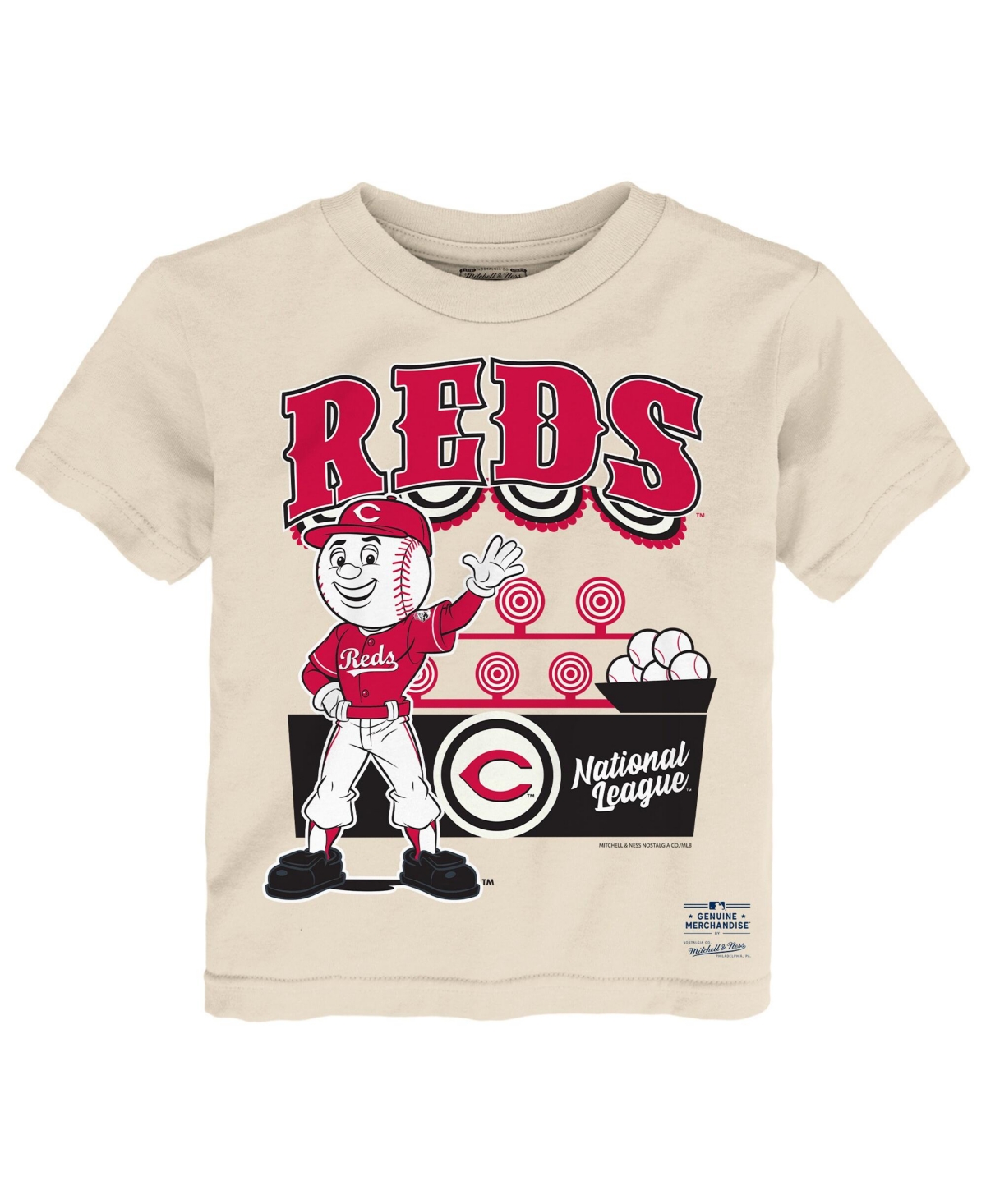 Click here for Mitchell & Ness Toddler Cream Cincinnati Reds Step... prices