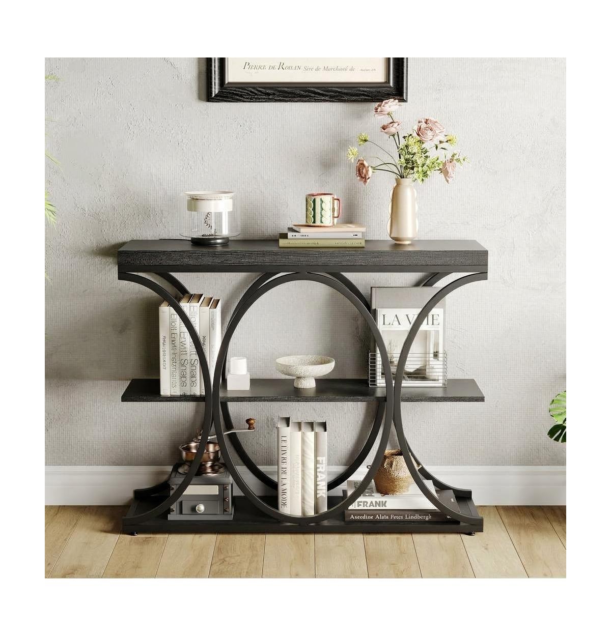 Click here for homfan Narrow 3-Tier Console Table for Entryway  H... prices