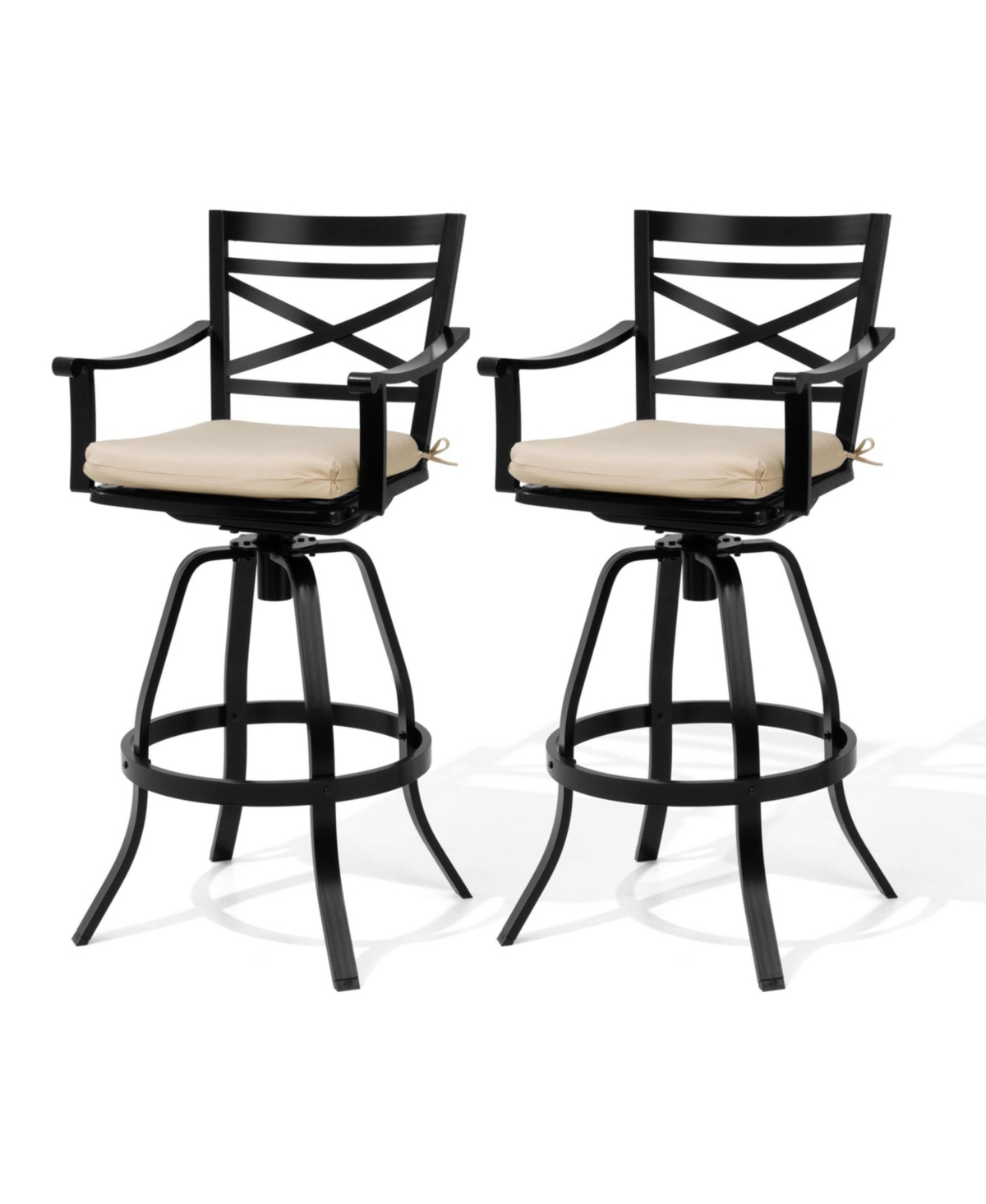 Click here for Pellebant 30 Aluminum Swivel Outdoor Bar Stools  S... prices