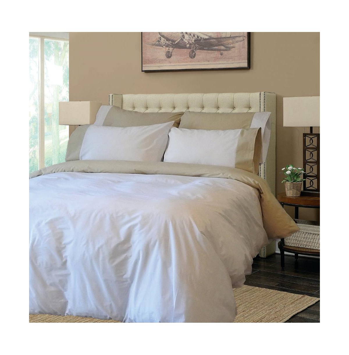 Click here for Royal Tradition Bicolor Percale Duvet Cover Set (6... prices