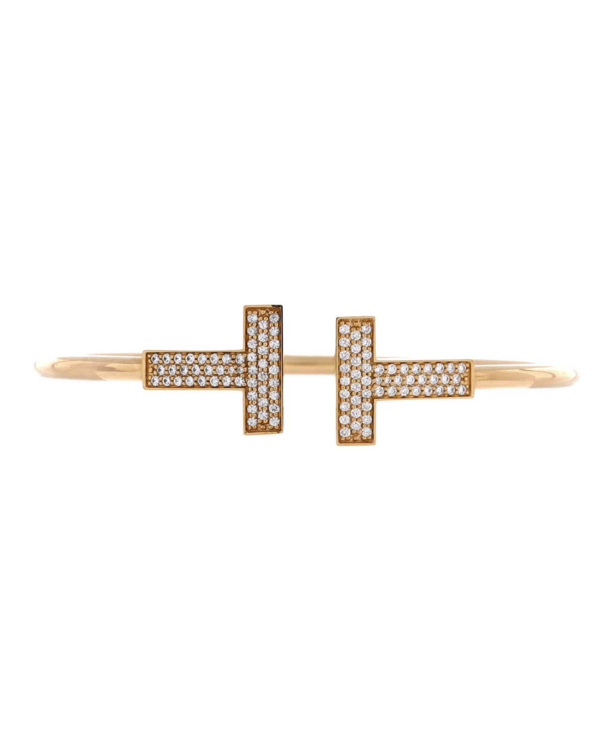 Click here for Pre-Owned Tiffany & Co T Wire Bracelet - 18k yello... prices