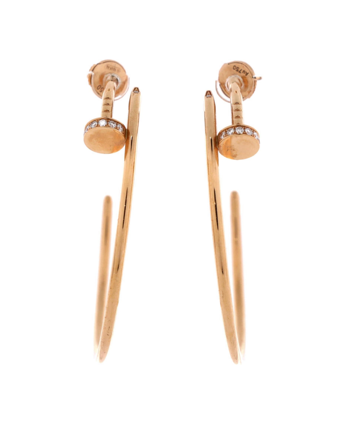 Click here for Pre-Owned Cartier Juste un Clou Hoop Earrings - 18... prices