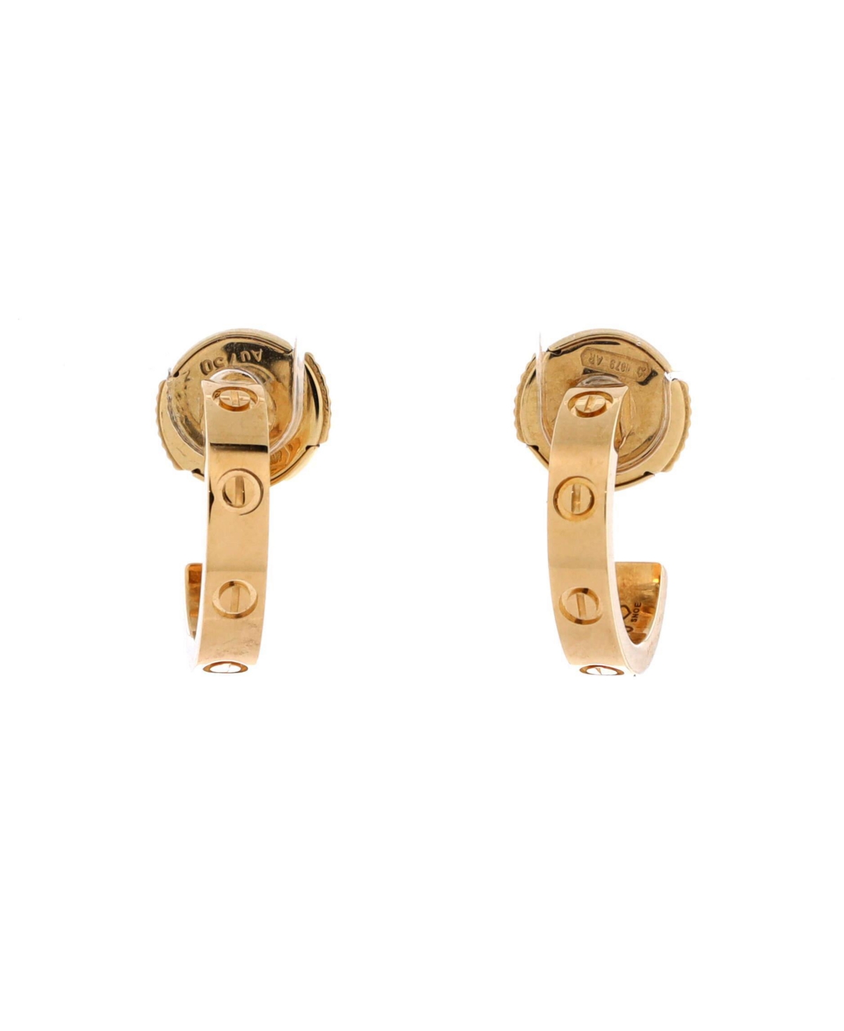 Click here for Pre-Owned Cartier Love Hoop Earrings - 18k yellow... prices