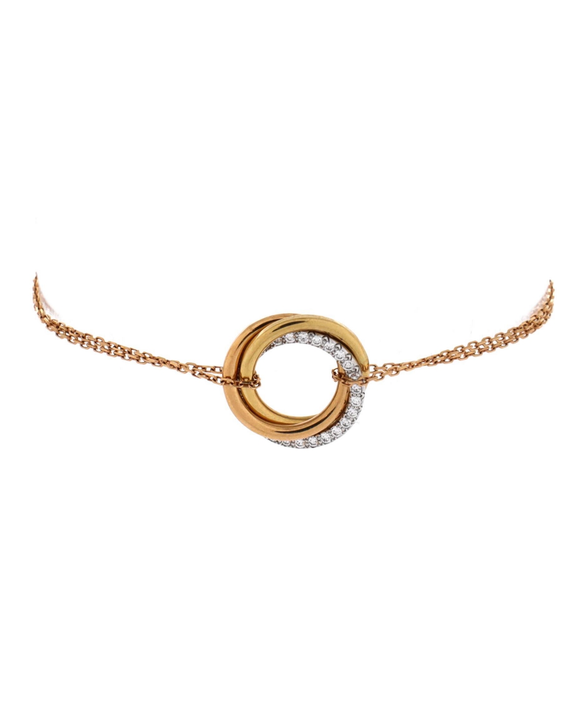 Click here for Pre-Owned Cartier Trinity Chain Bracelet - 18k tri... prices