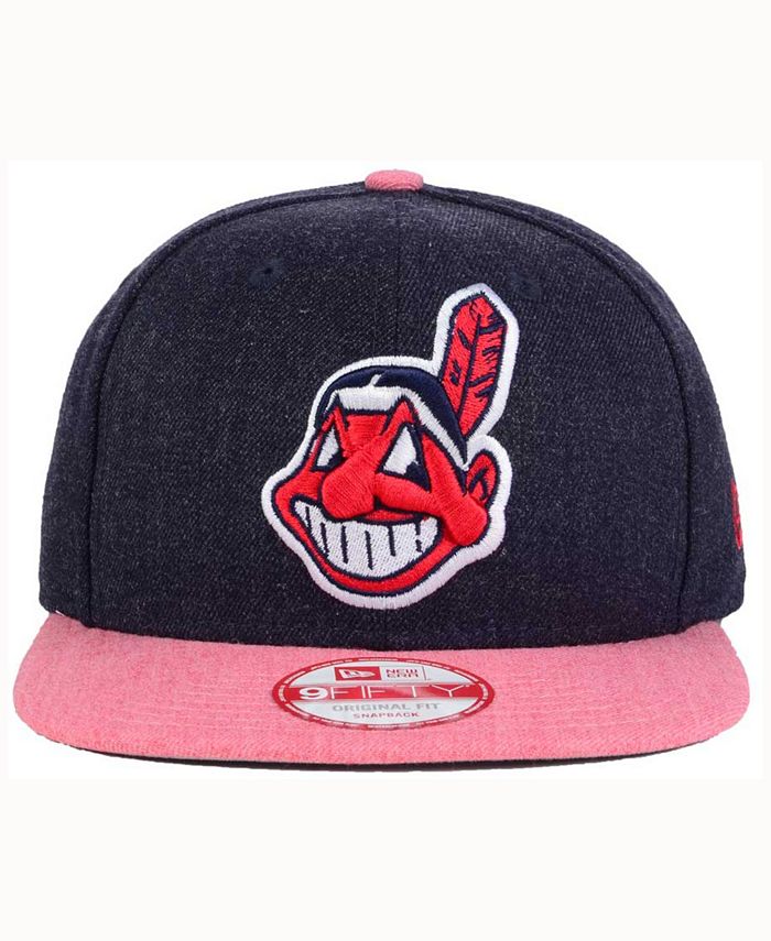 New Era Cleveland Indians Heather 2Tone Snapback Cap - Macy's