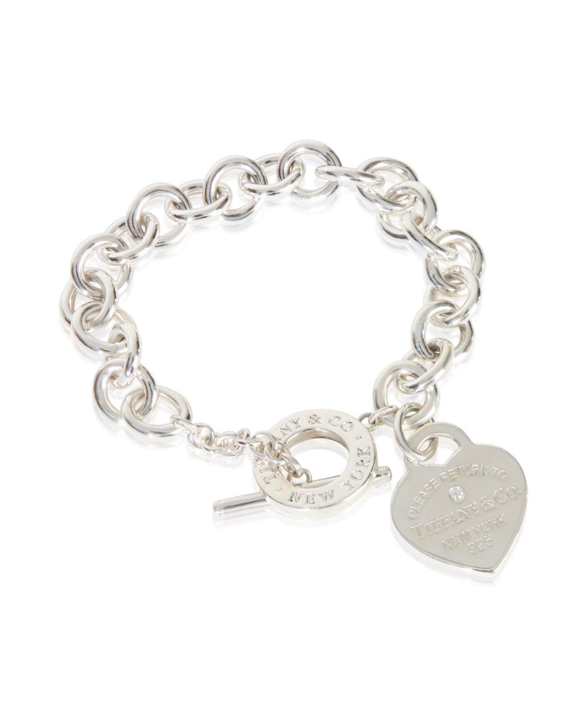 Click here for Pre-Owned Tiffany & Co Sterling Silver Diamond Ret... prices