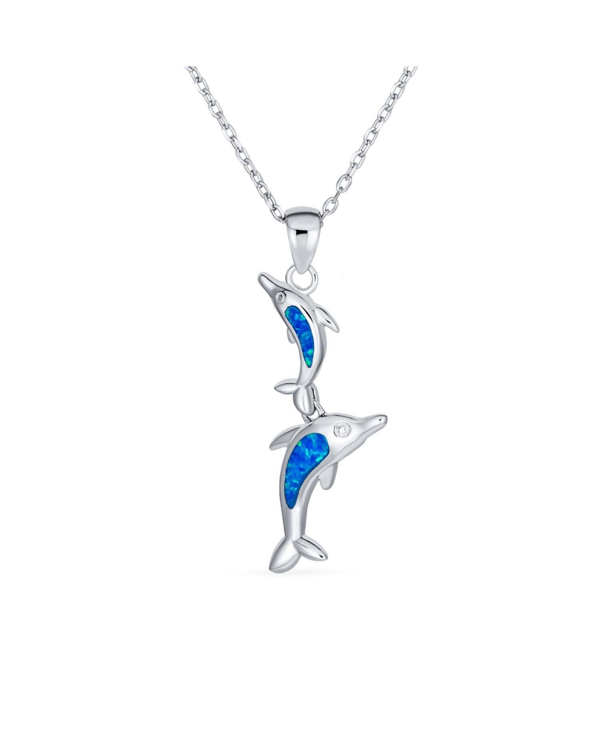 Click here for Bling Jewelry Family Nautical Dolphins Pendant Nec... prices
