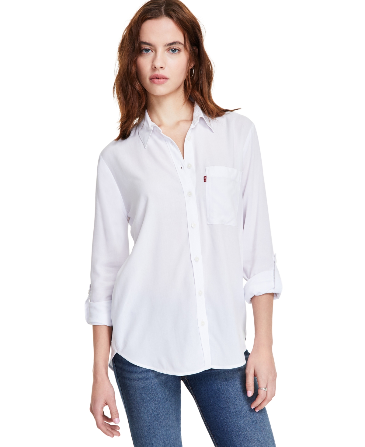 Click here for Levis Womens Darlene Collared Button-Front Shirt -... prices