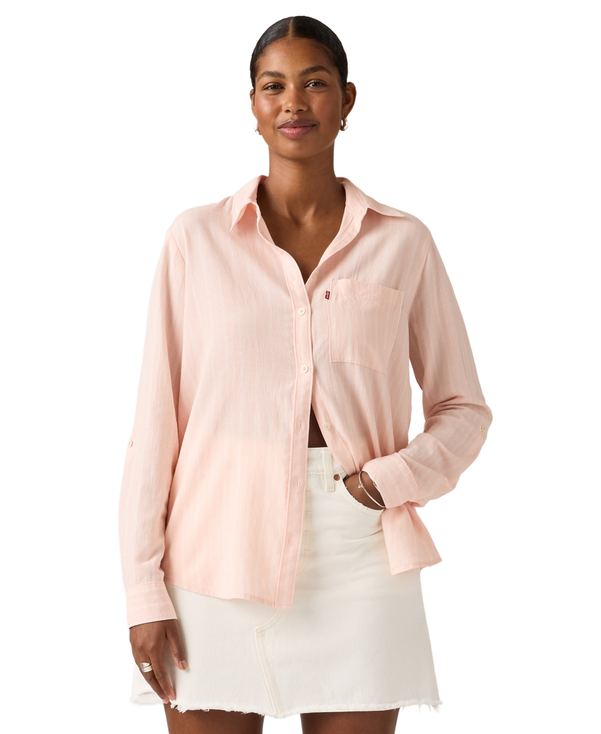Click here for Levis Womens Darlene Collared Button-Front Shirt -... prices