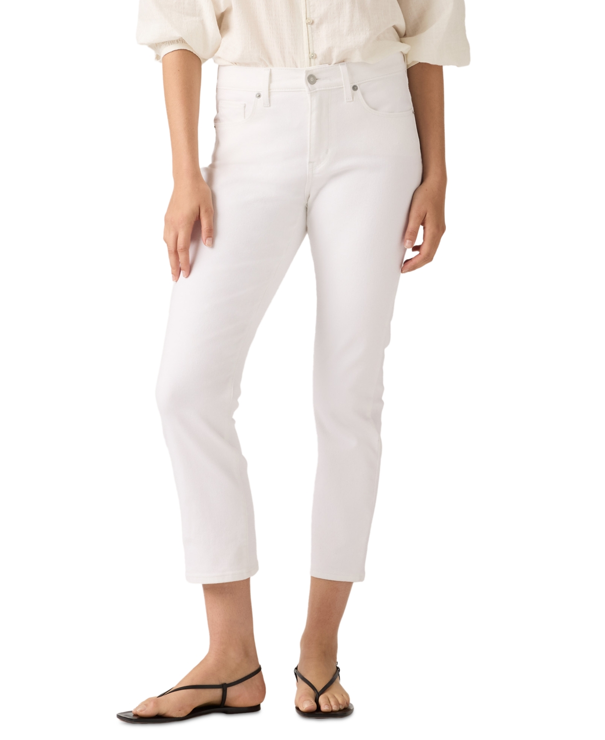 Click here for Levis Womens Classic Mid-Rise Ankle Straight-Leg J... prices