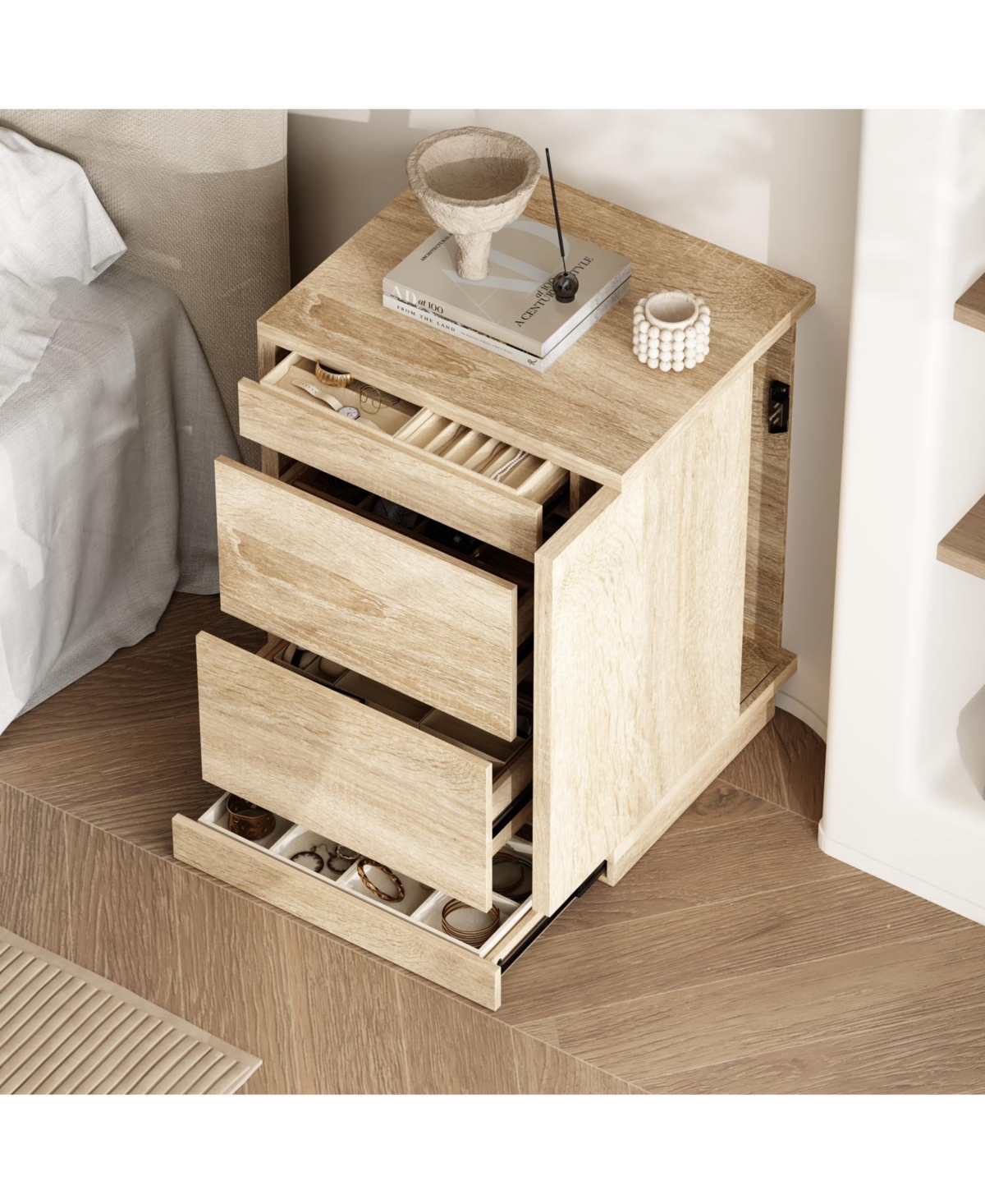 Click here for Homsee Chest of Drawers with Hidden Storage - 24-I... prices