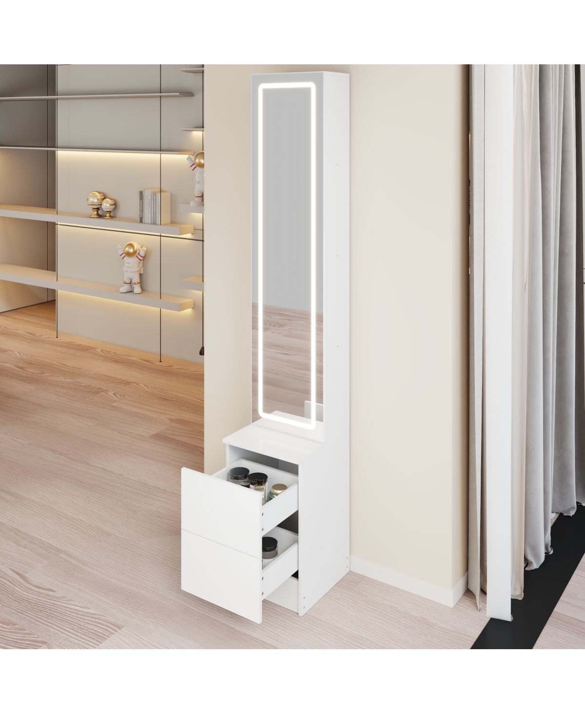 Click here for Streamdale Furniture Led Dressing Mirror Jewelry C... prices