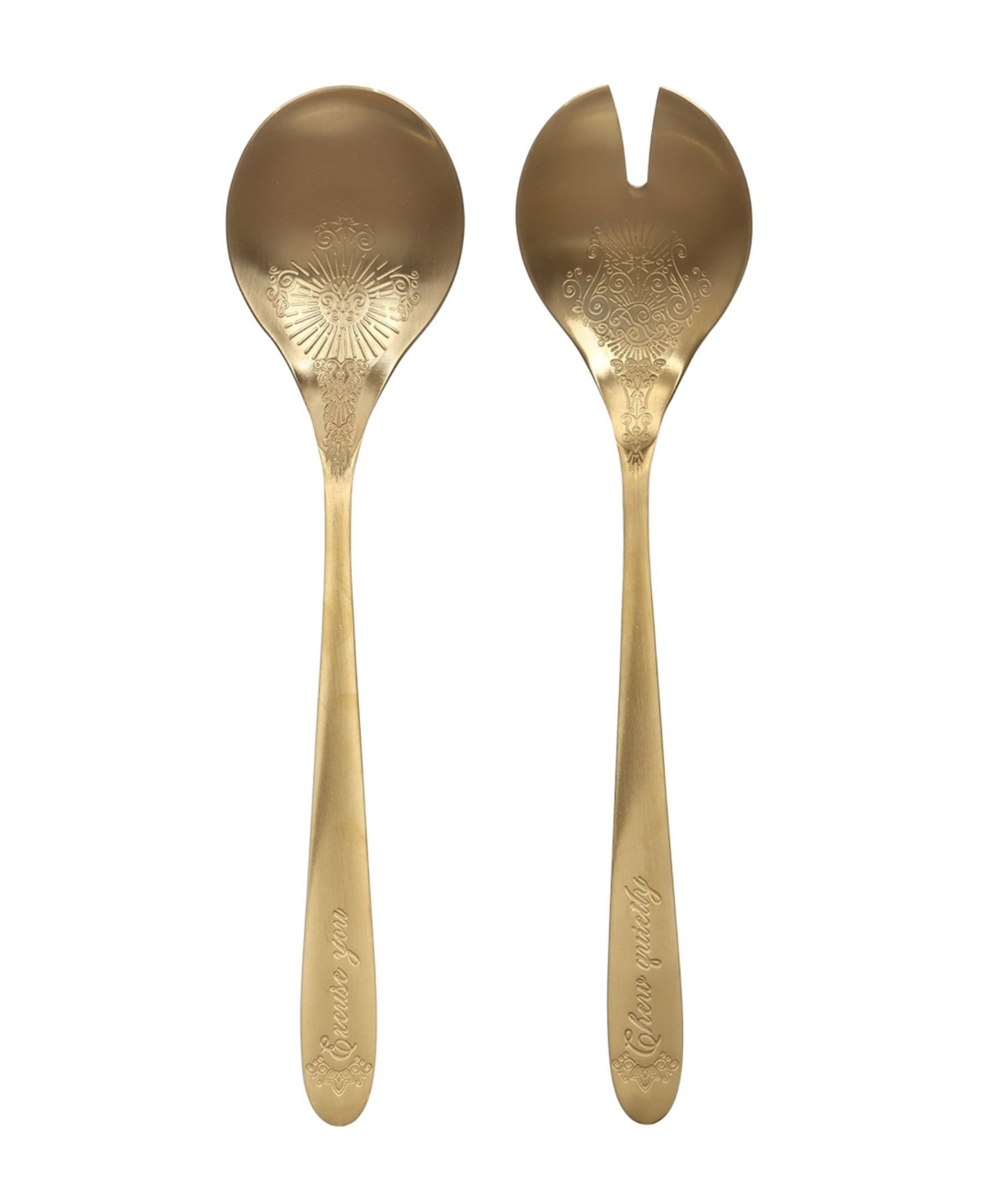 Click here for Yvonne Ellen 2-Piece Salad Server Set - Gold prices