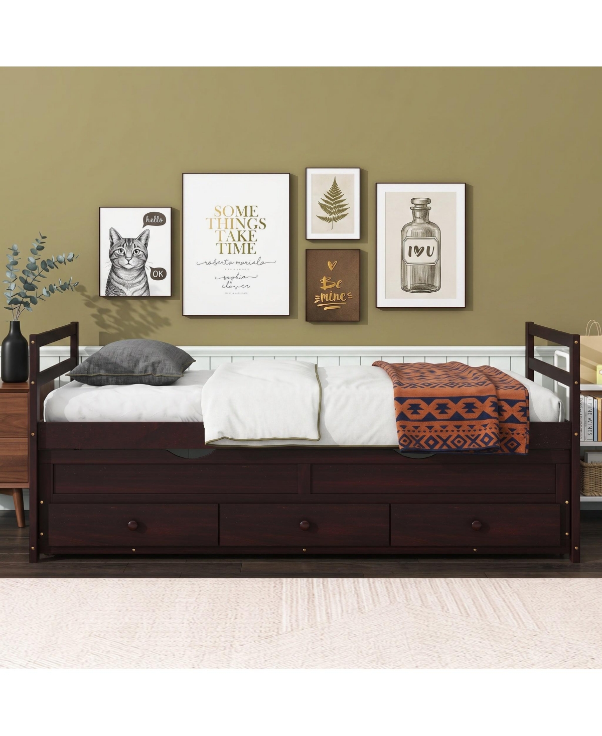 Click here for Sailvan Bed with Headboard  Footboard  Trundle and... prices