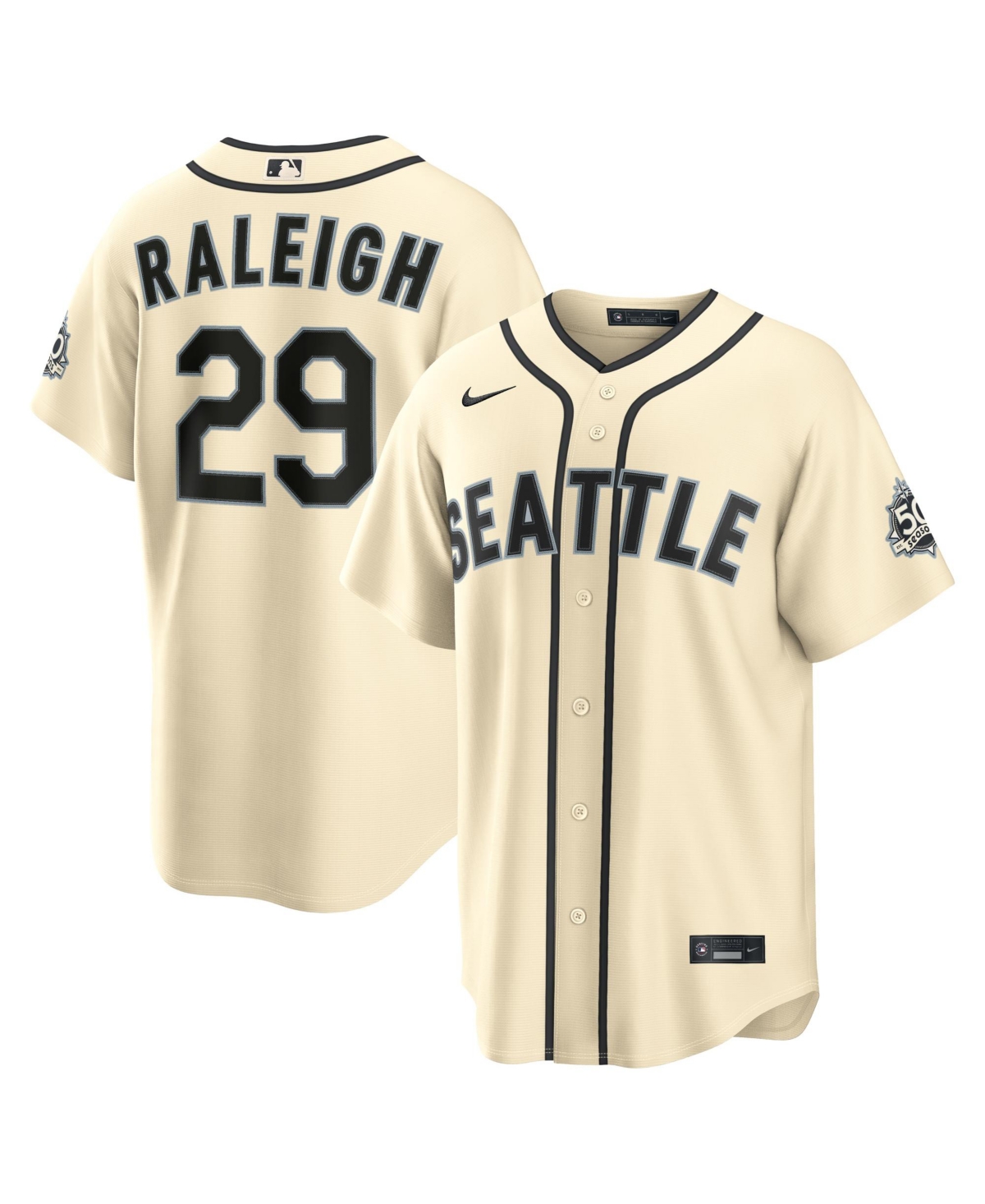 Click here for Nike Mens Cal Raleigh Cream Seattle Mariners Alter... prices