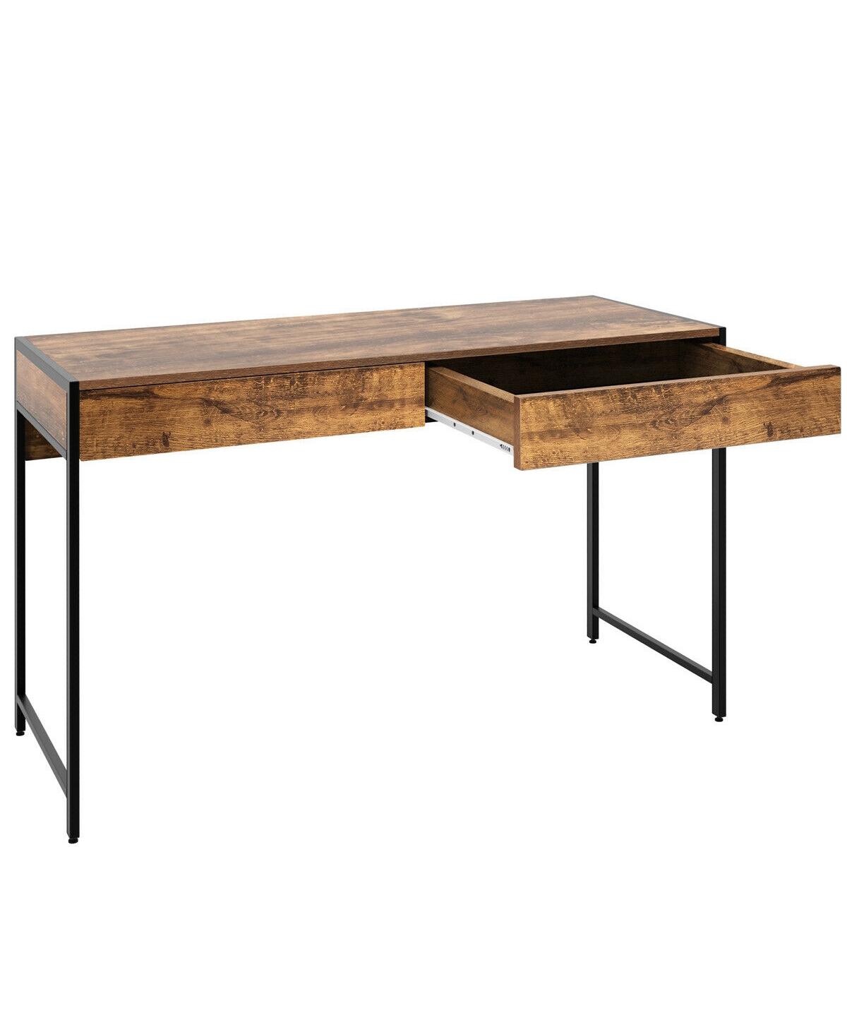 Click here for Slickblue Modern Computer Desk with 2 Drawers for... prices