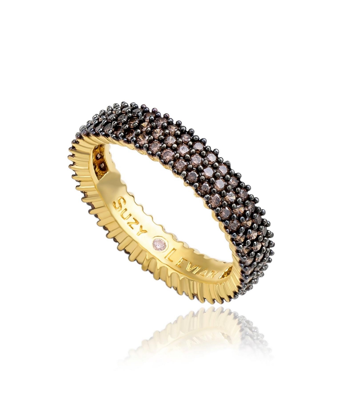 Click here for Suzy Levian Sterling Silver Micro-Pave White Cubic... prices