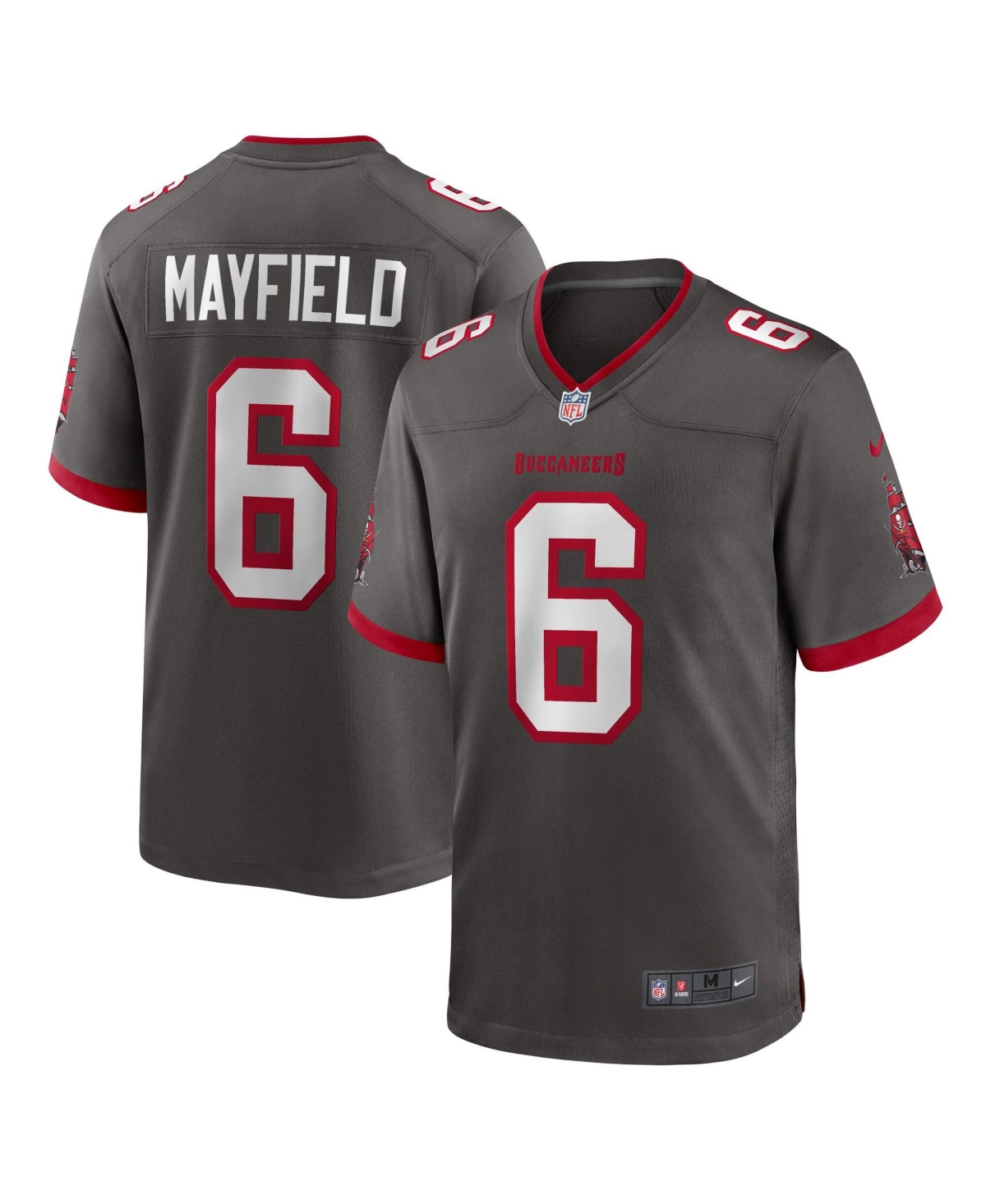 Click here for Nike Mens Baker Mayfield Pewter Tampa Bay Buccanee... prices