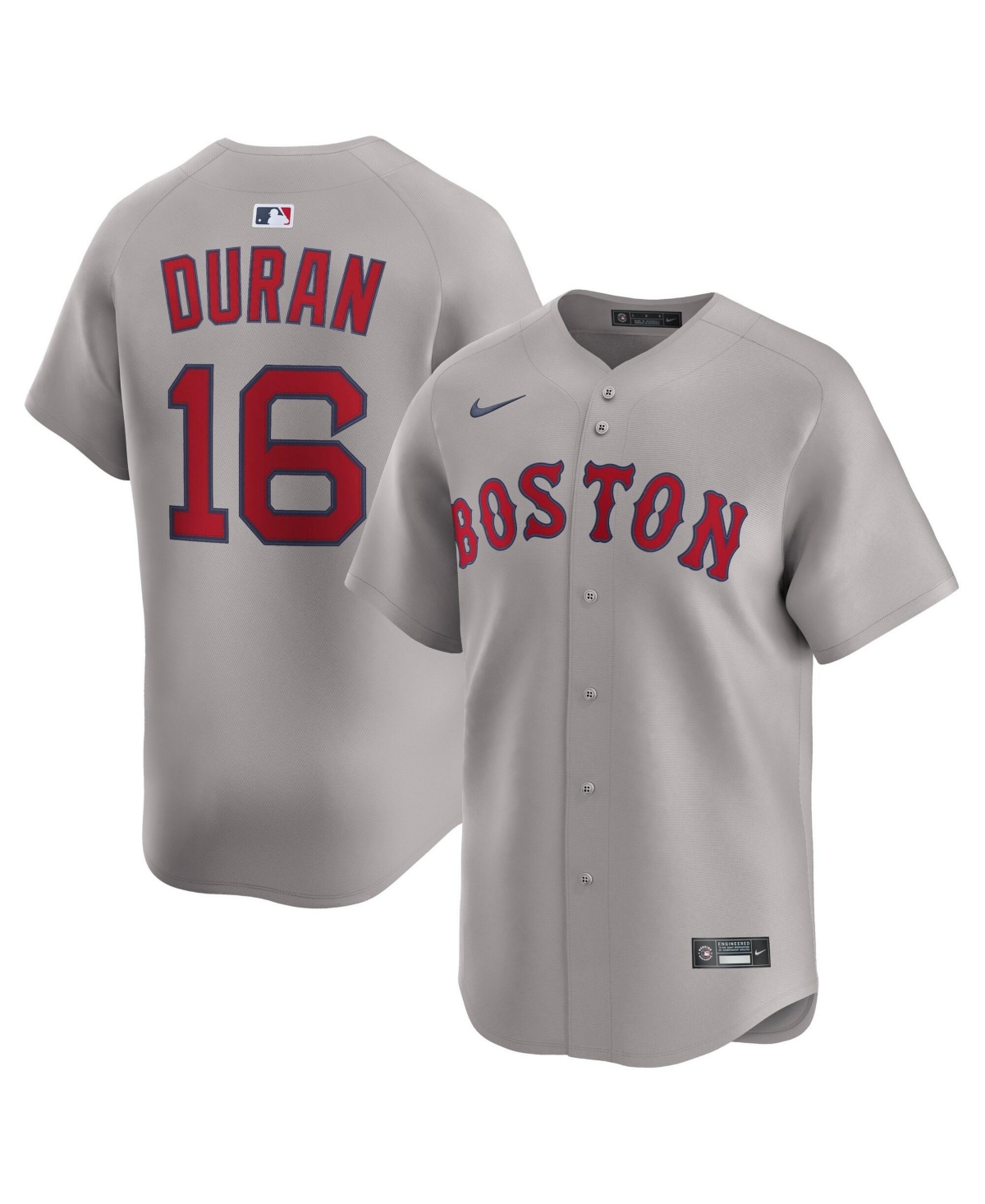 Click here for Nike Mens Jarren Duran Gray Boston Red Sox Road Li... prices