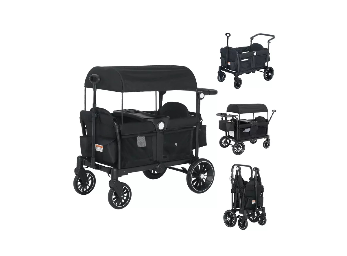 Click here for Kinder King Baby All-Terrain Wagon Stroller for Tw... prices