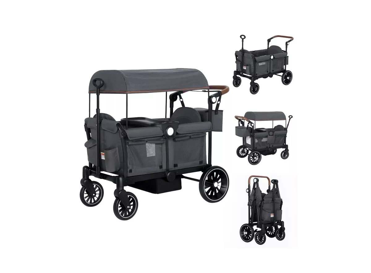 Click here for Kinder King Baby All-Terrain Wagon Stroller for Tw... prices