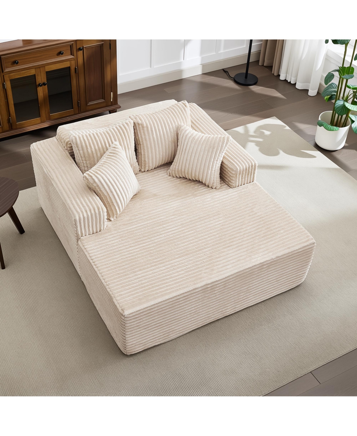 Click here for gaomon Extra-Large Corduroy Frameless Sofa Bed wit... prices