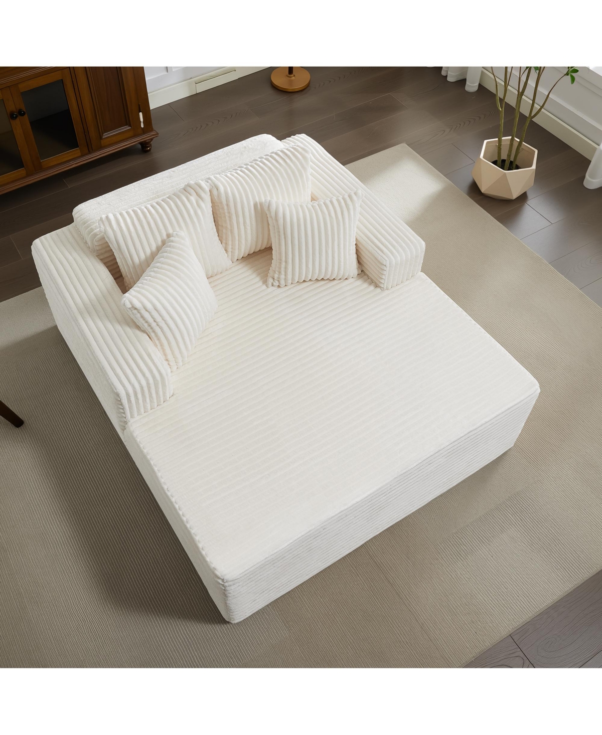 Click here for gaomon Extra-Large Corduroy Frameless Sofa Bed wit... prices