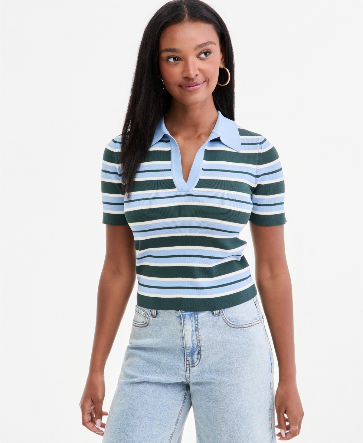 Click here for Bar Iii Womens Cropped Ribbed Top  Macys Exclusive... prices