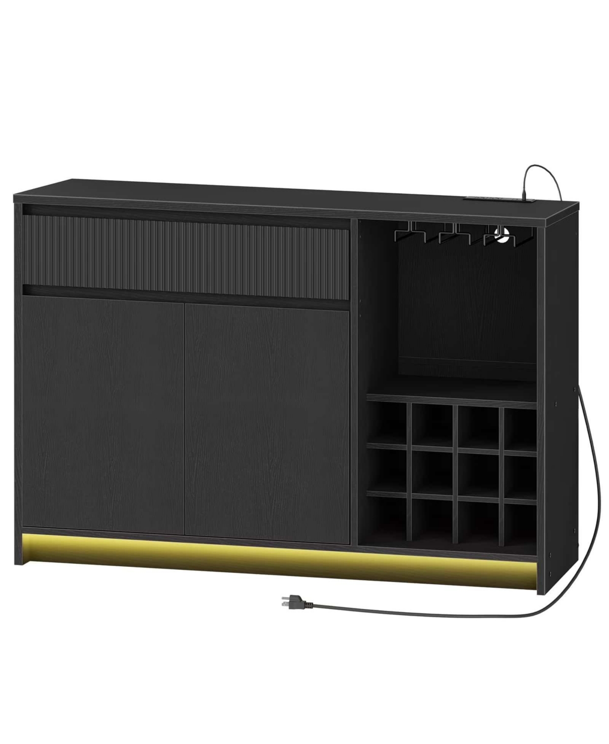 Click here for Slickblue Coffee Bar Cabinet with Led Lights and C... prices
