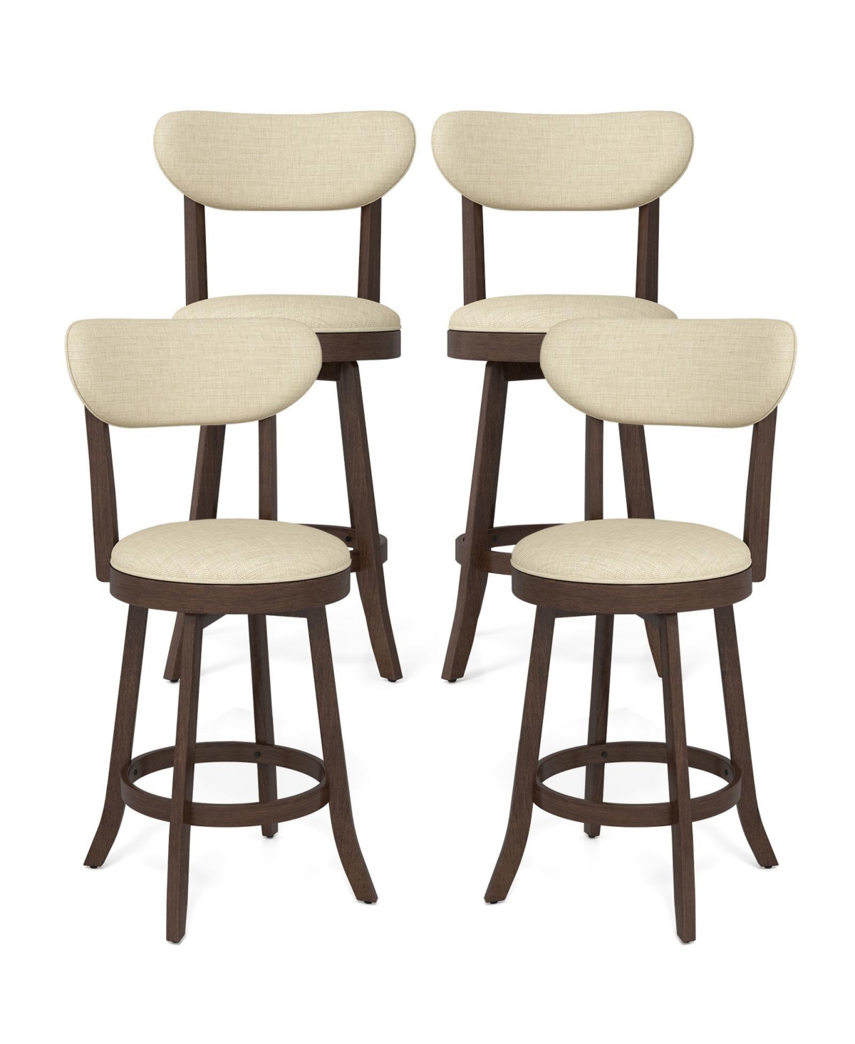 Click here for Gymax Set of 4 25.5 Counter Height Chairs with Pad... prices
