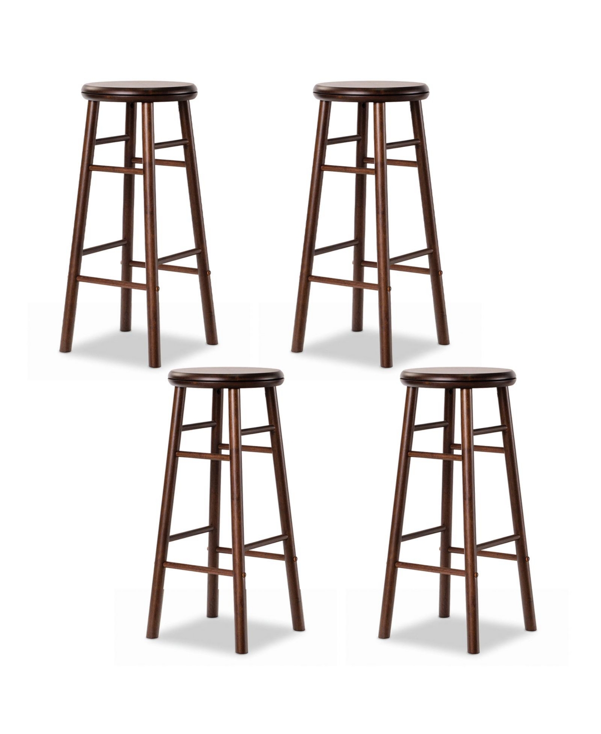 Click here for Gymax Set of 4 29 Swivel Bar Stools with Backless... prices