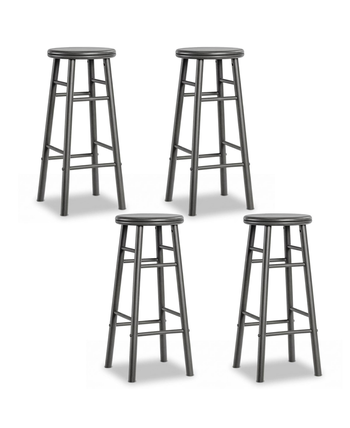 Click here for Gymax Set of 4 29 Swivel Bar Stools with Backless... prices