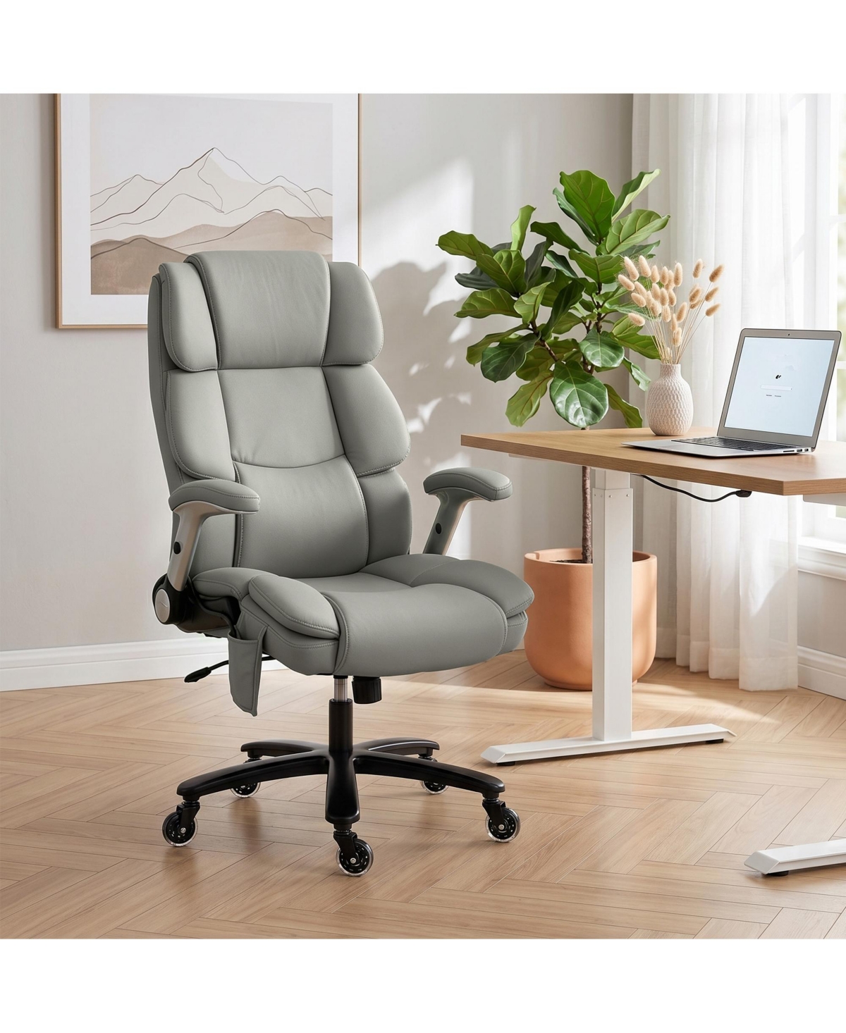 Click here for Homcom 400LBS Office Chair with Airbag Lumbar Supp... prices