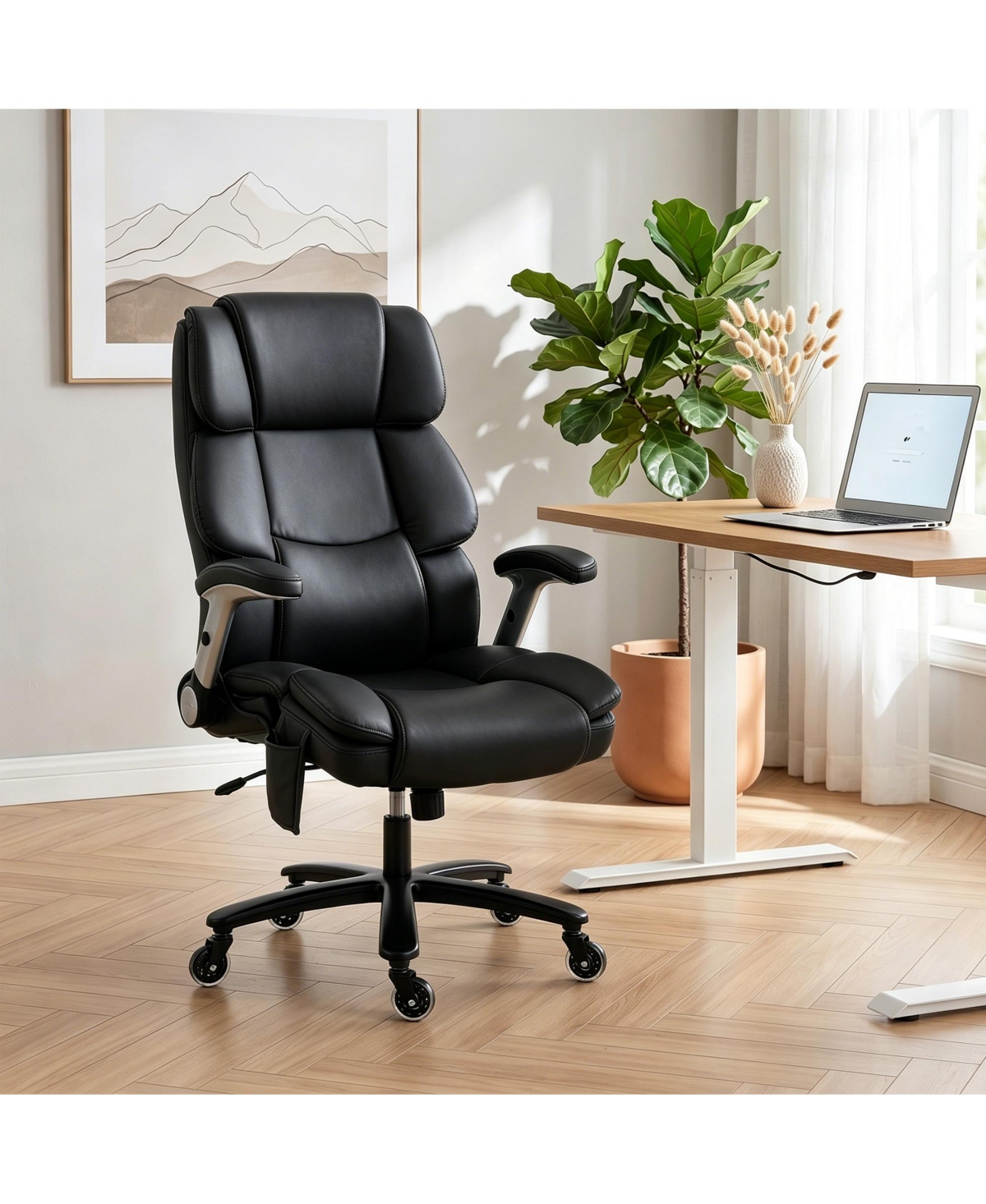 Click here for Homcom 400LBS Office Chair with Airbag Lumbar Supp... prices
