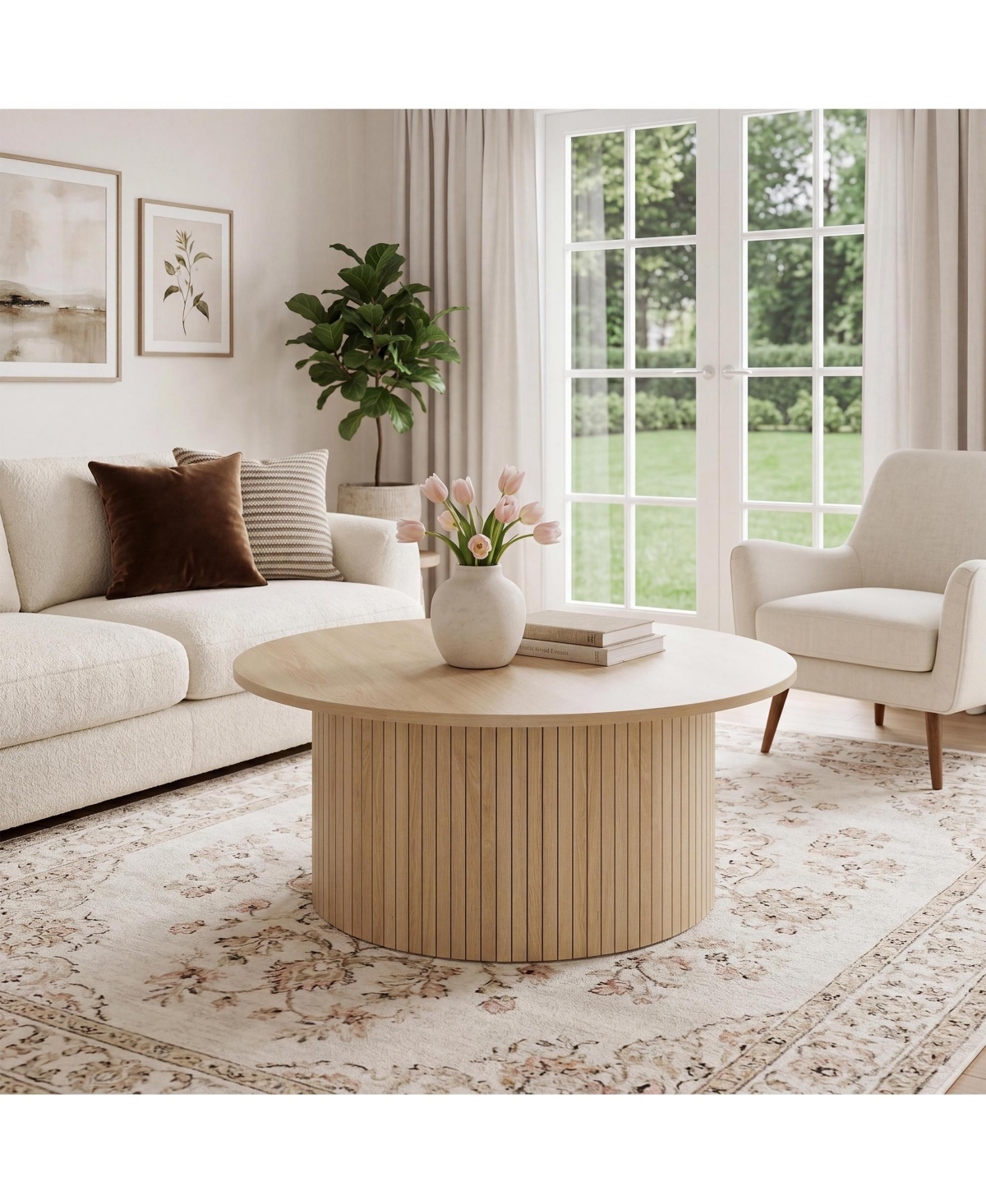 Click here for homfan Round Coffee Table  Small Coffee Table with... prices