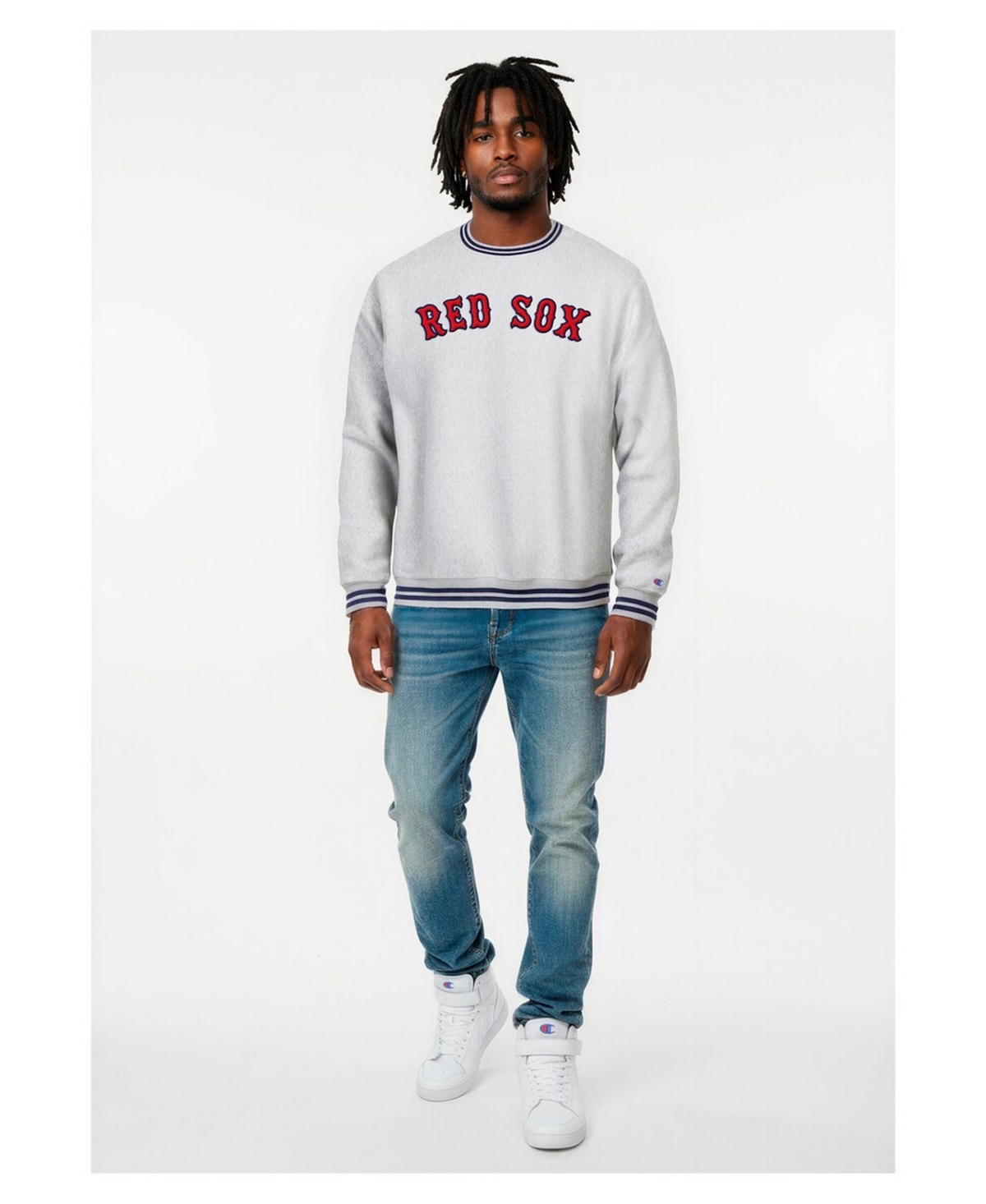 Click here for Champion Mens Heather Gray Boston Red Sox Reverse... prices