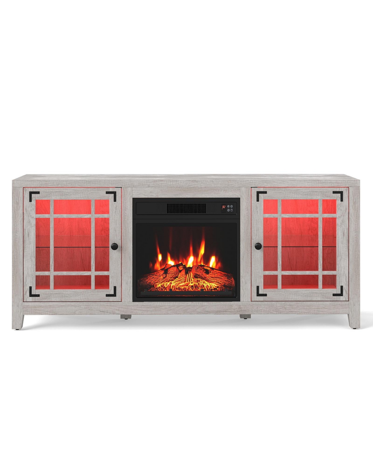 Click here for Slickblue Modern Tv Stand with 18 Inch Fireplace a... prices