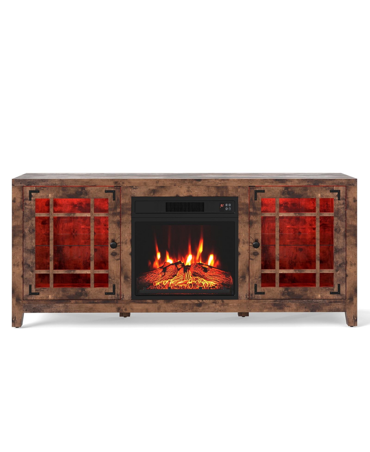 Click here for Slickblue Modern Tv Stand with 18 Inch Fireplace a... prices