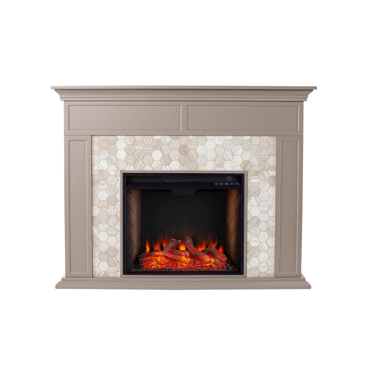 Click here for Augusta Home Torlington Marble Tiled Fireplace - G... prices