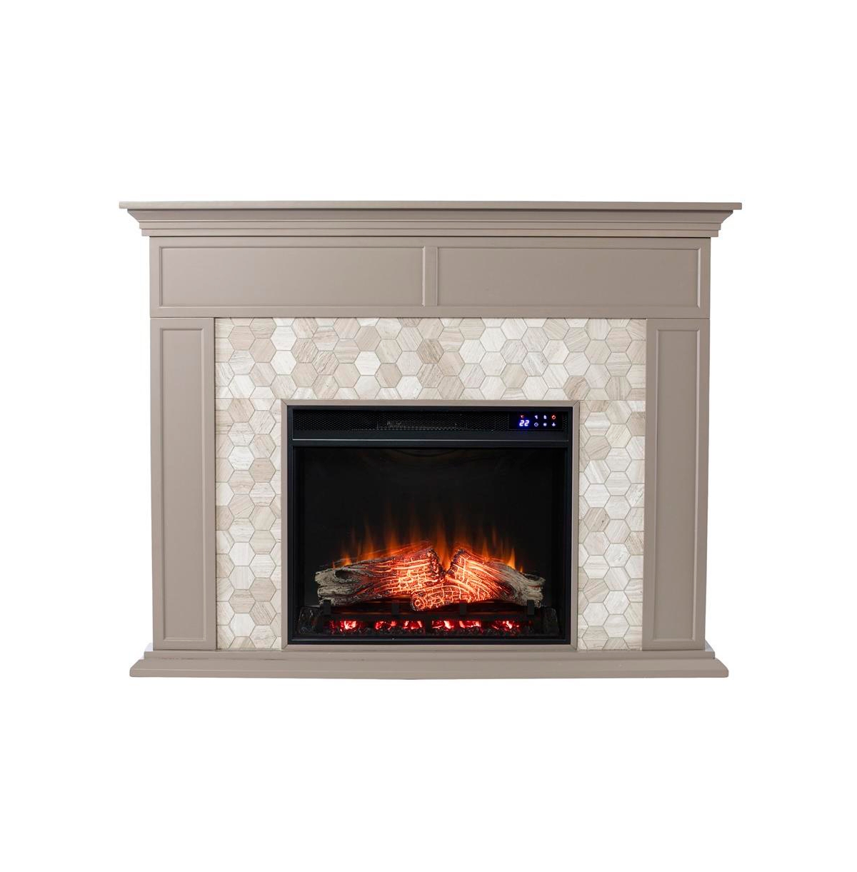 Click here for Augusta Home Torlington Marble Tiled Fireplace - G... prices